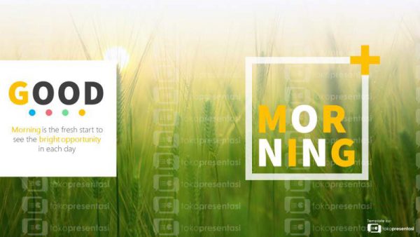 BG 002 : Slide Opening PPT Gratis Good Morning (Full Animation ...