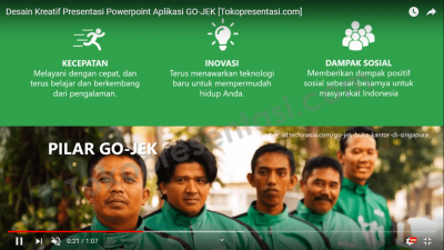 Desain Kreatif Presentasi Powerpoint Aplikasi GOJEK